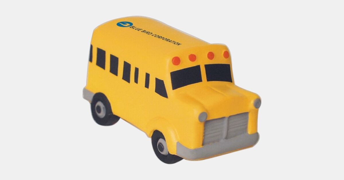 Promotional Squeezies (R) School Bus Stress Reliever with your logo ...