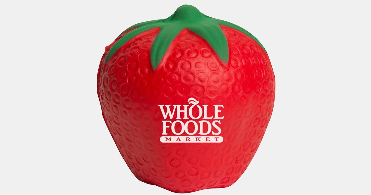 Imprinted Squeezies Strawberry Stress Reliever with your logo ...