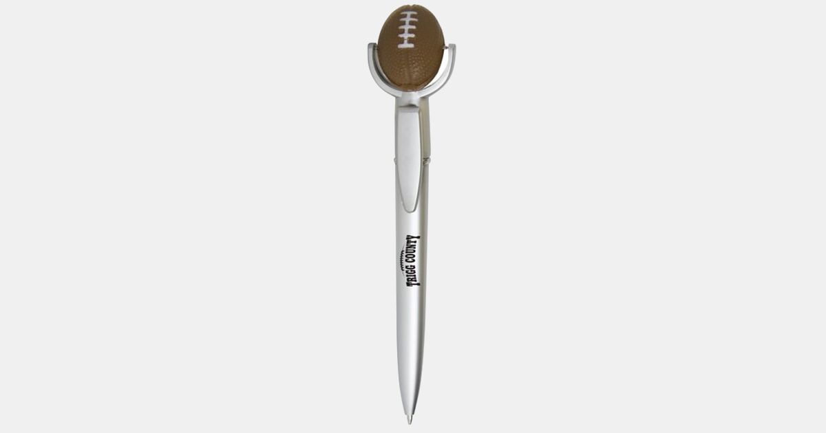 Squeezies Top Football Pen with your logo | ImprintLogo.com