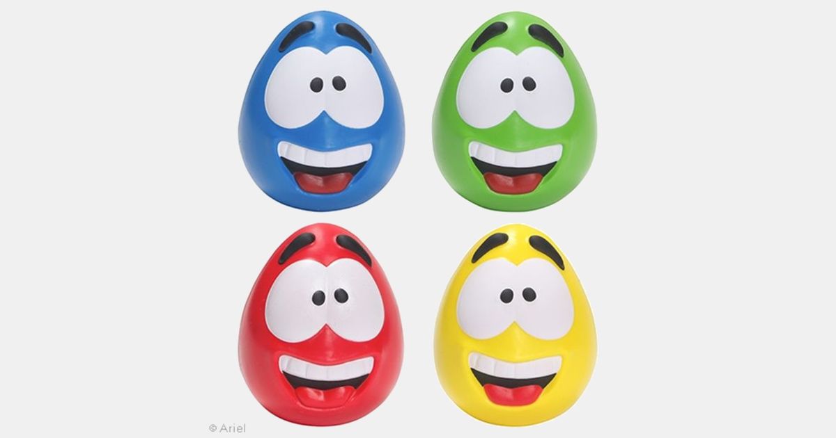 Custom Printed Squishy (TM) - Happy Face Slo-Release with your logo ...