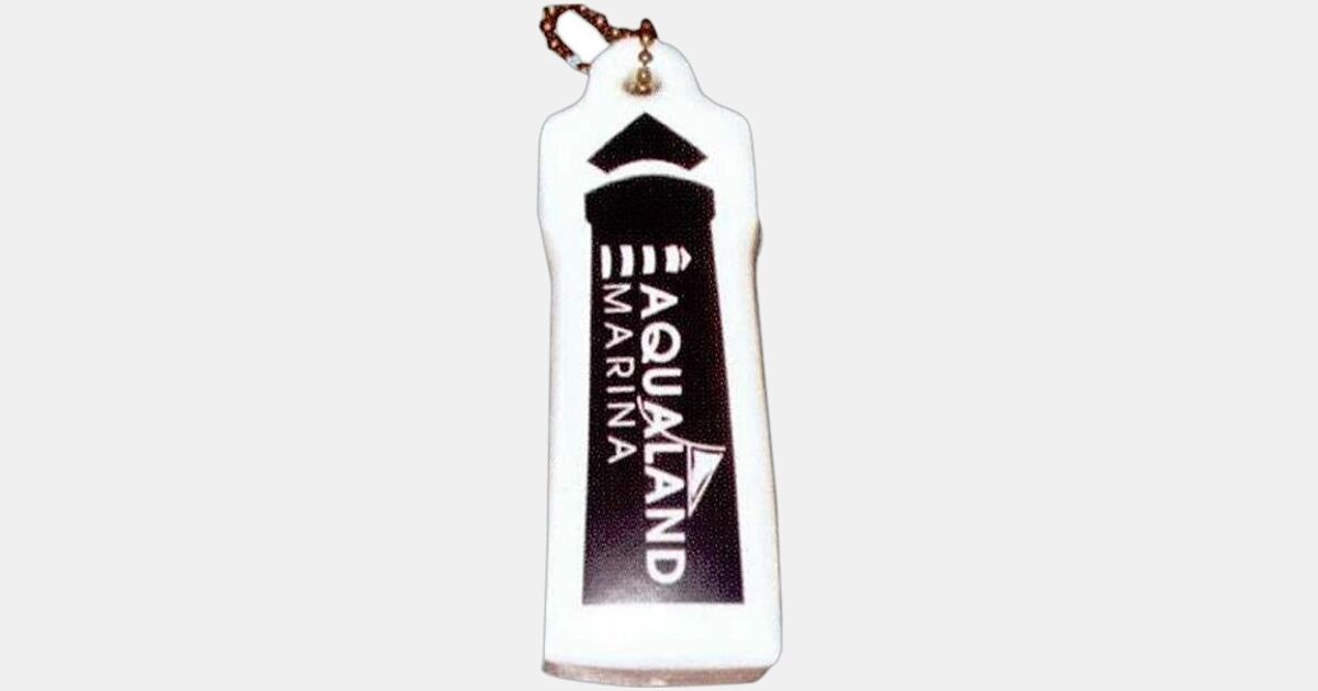Lighthouse Key Float Key Chain USA Made with your logo | ImprintLogo.com