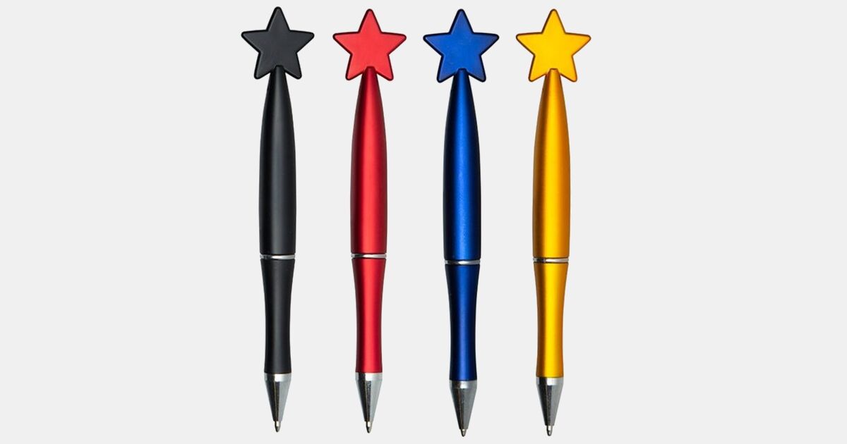 Promotional Star Pens with your logo | ImprintLogo.com