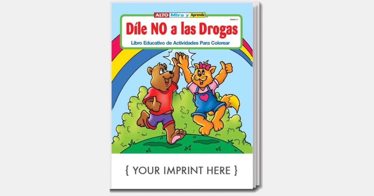 Stay Drug Free Spanish Coloring And Activity Book USA Made with your ...