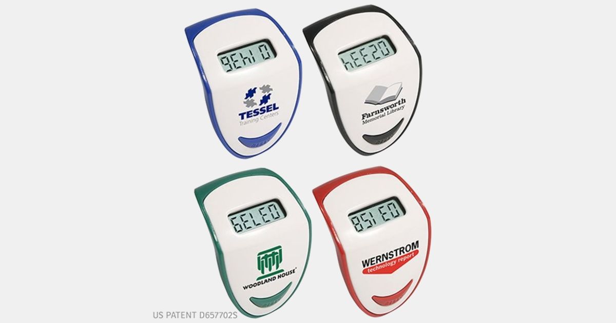 Custom Step Hero Step Count Pedometer with your logo | ImprintLogo.com