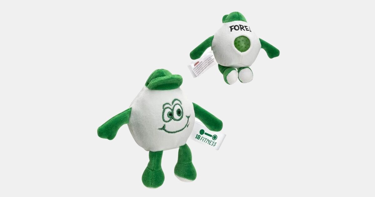 Stress Buster(TM) Golfer Plush with your logo | ImprintLogo.com