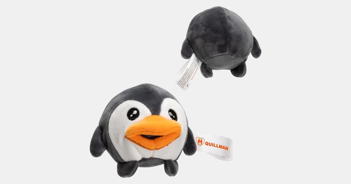 Stress Buster(TM) Penguin with your logo | ImprintLogo.com