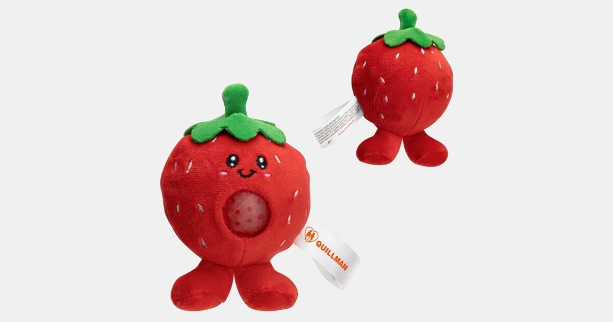 Stress Buster(TM) Strawberry with your logo | ImprintLogo.com