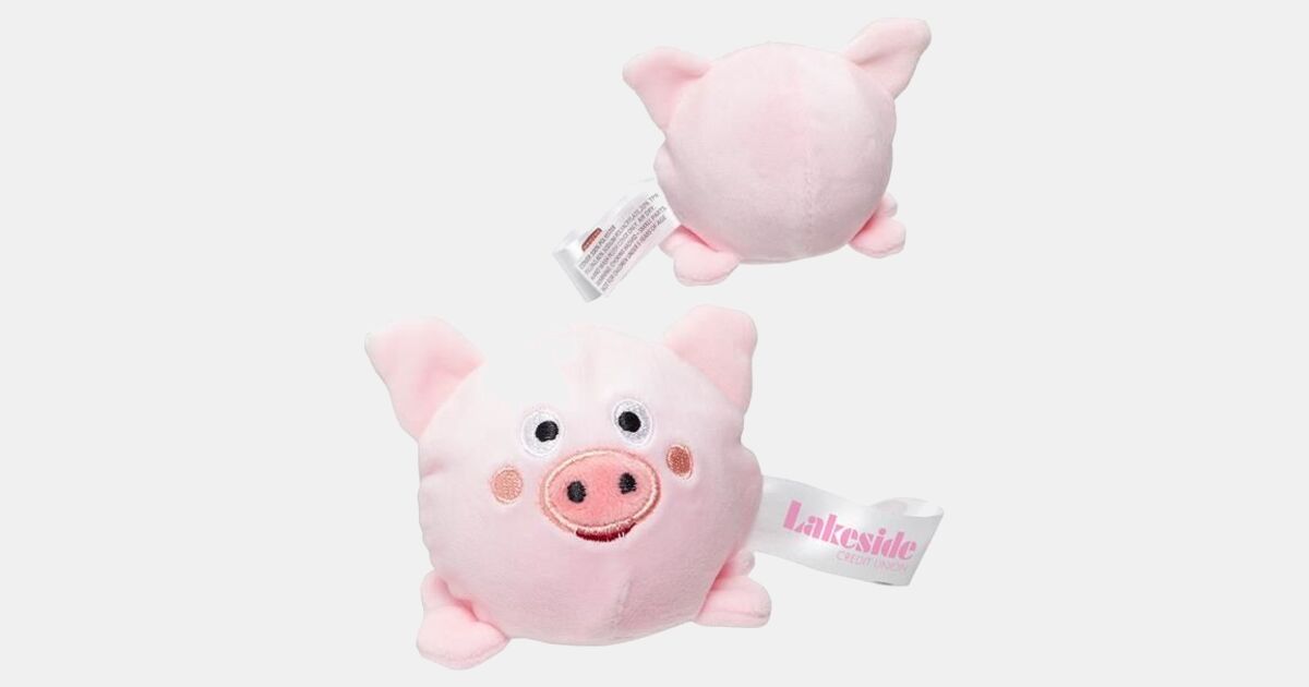 Marketing Stress Buster (TM) Pig with your logo | ImprintLogo.com