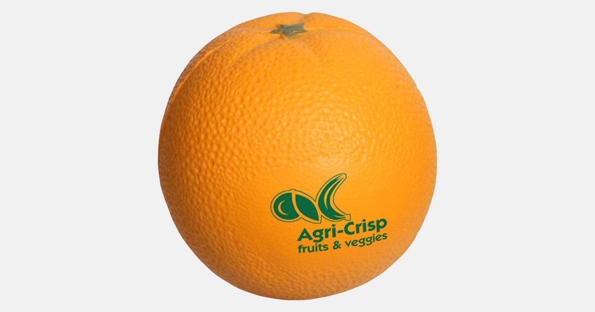 Stress Ball Orange | ImprintLogo.com