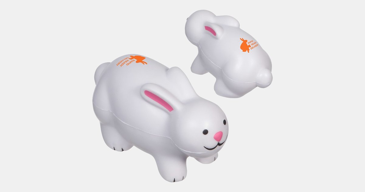 Stress Ball Rabbit | ImprintLogo.com