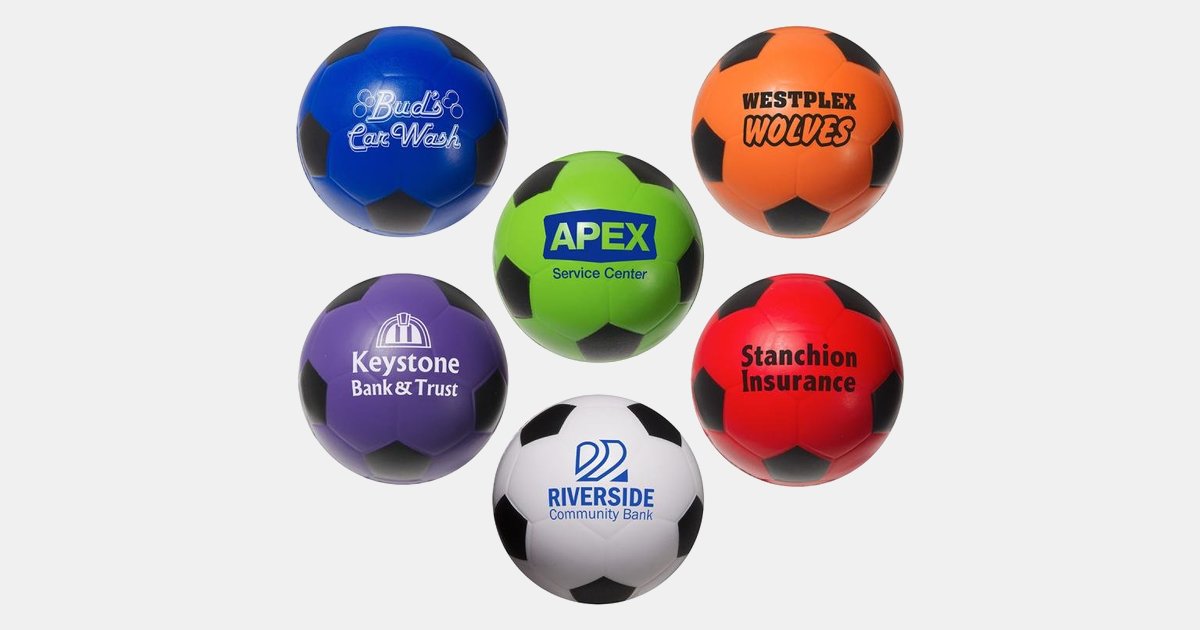 Stress Ball Soccer Ball | ImprintLogo.com