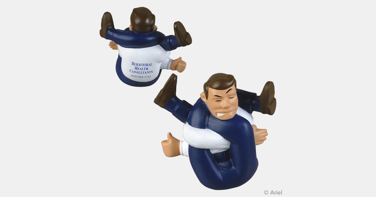 Stress Ball Stressed Out Man | ImprintLogo.com