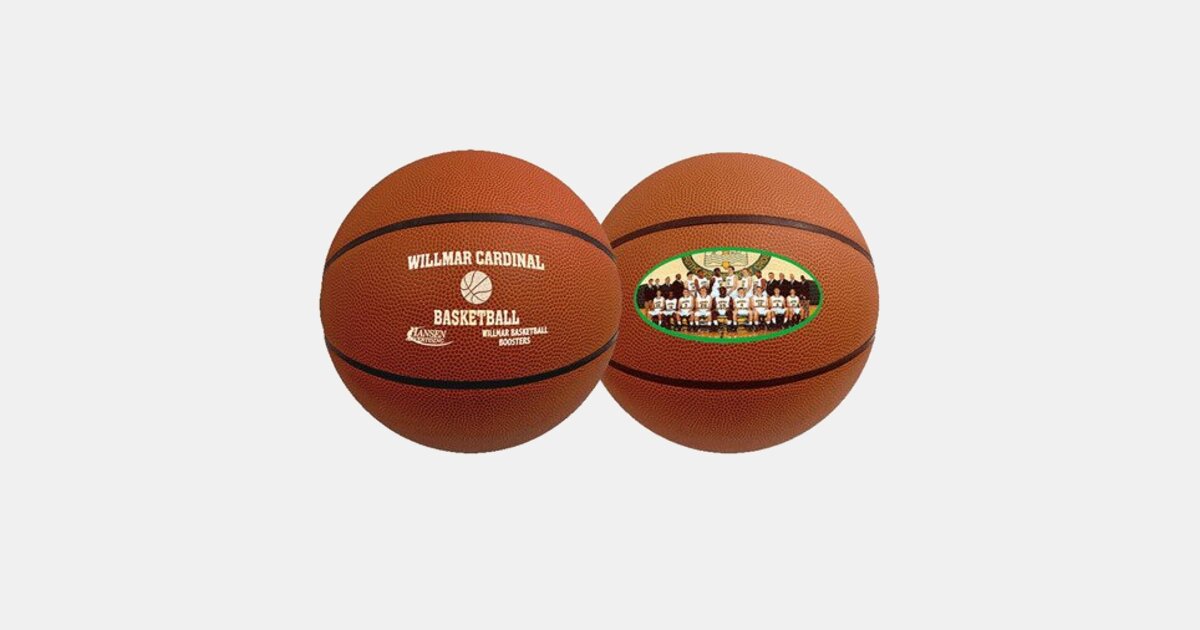 Custom Printed Synthetic Leather Basketball - Full Size with your logo ...