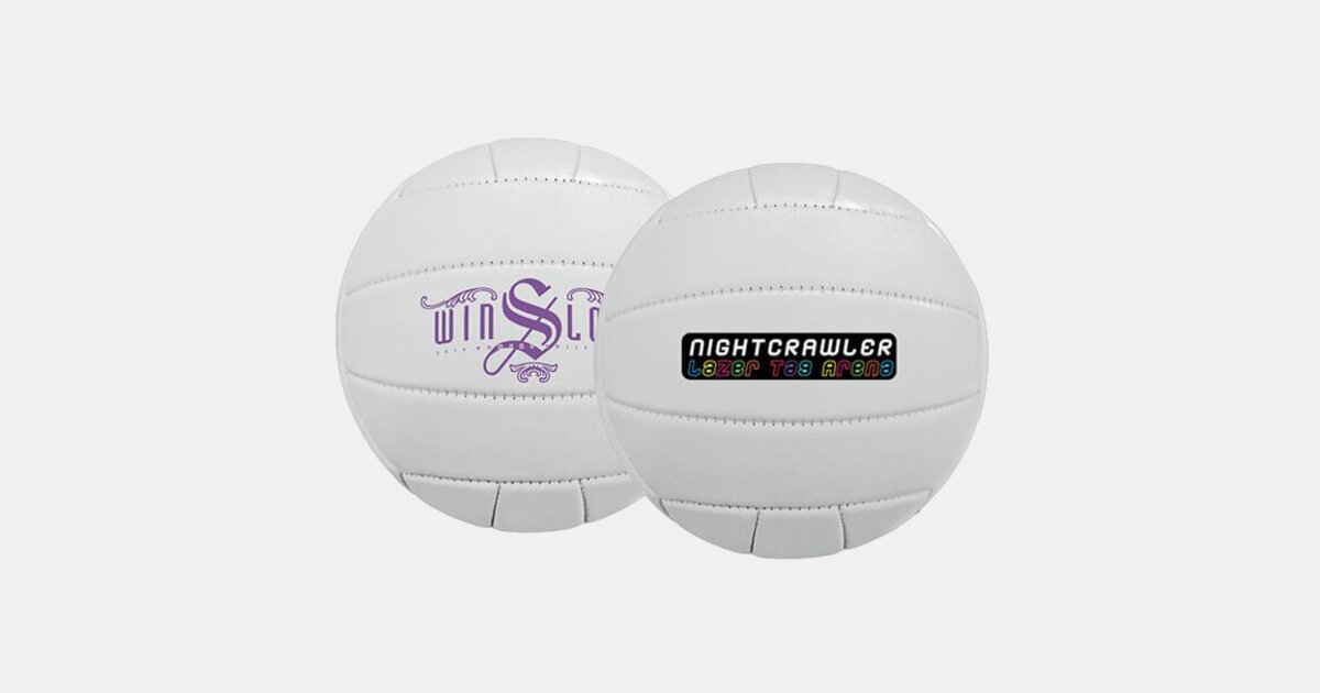 Custom Printed Synthetic Leather Volleyball - Full Size with your logo ...