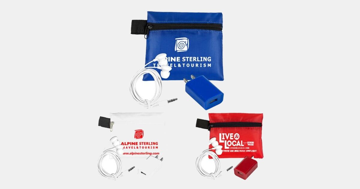 Verona Tech Travel Accessory Kit with your logo | ImprintLogo.com