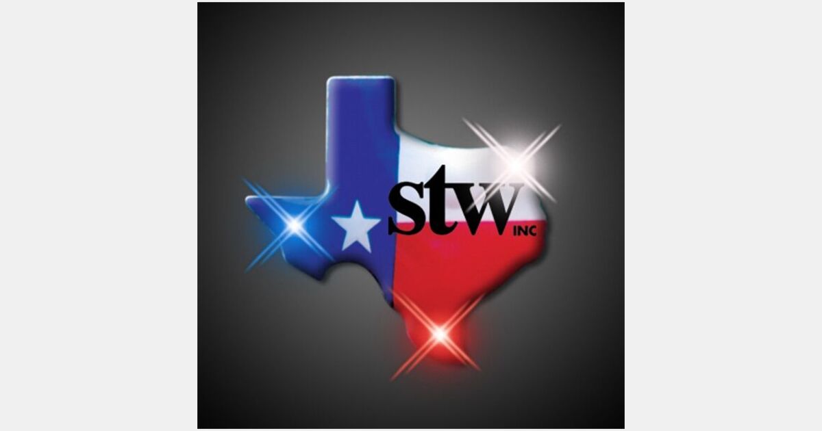 Texas Blinking Pin with your logo | ImprintLogo.com