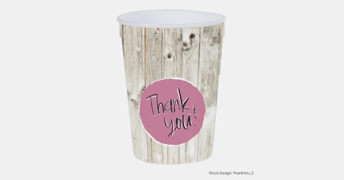 USA Made Thank You 12 Oz Full Color Big Game Stadium Cup with your logo ...
