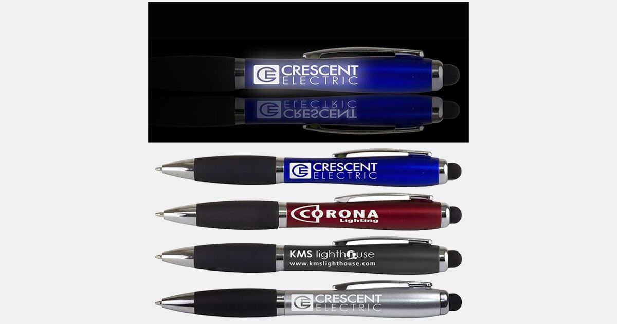 Light Up Stylus Pen, Laser Logo |The Cardiff with your logo ...