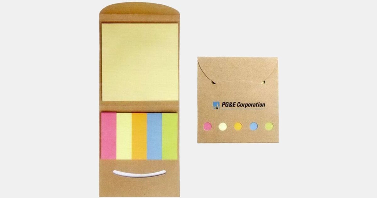 The Mapleton Mini Sticky Notebook with your logo | ImprintLogo.com
