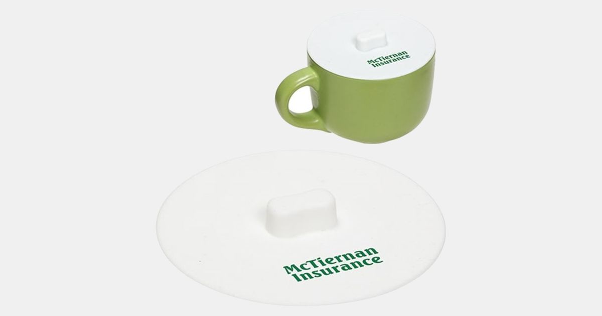 Custom Thermolock Mug Topper with your logo | ImprintLogo.com