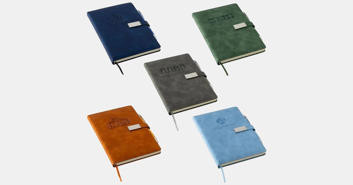 Custom Printed Hardcover Journal w/ Magnetic Closure & Pen with your ...