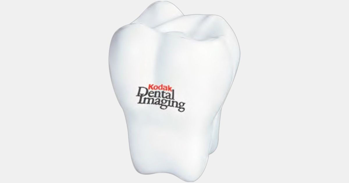 Custom Printed Tooth Stress Reliever with your logo | ImprintLogo.com