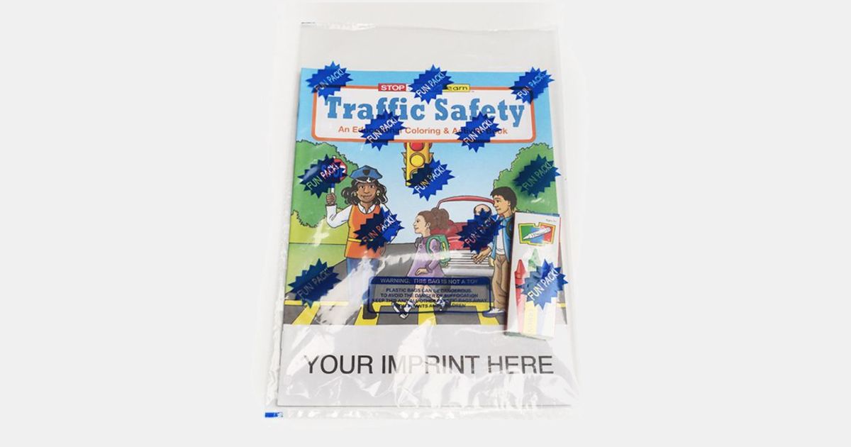 Traffic Safety Coloring And Activity Book Fun Pack USA Made with your ...