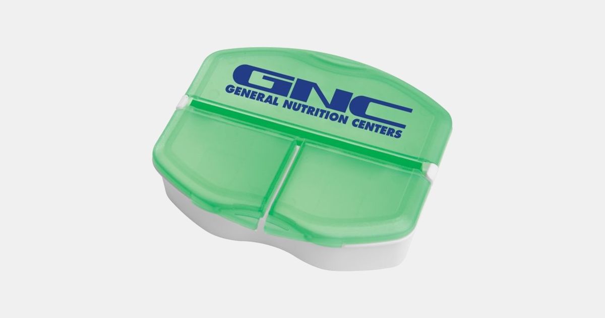 USA Made Tri-Minder Pill Box with your logo | ImprintLogo.com