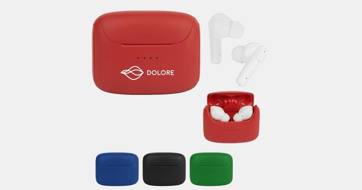 TWS Noise Cancelling Earbuds with your logo | ImprintLogo.com