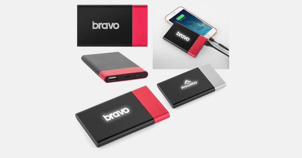 UL Listed Apollo 4000mAh Light-Up Powerbank with your logo ...