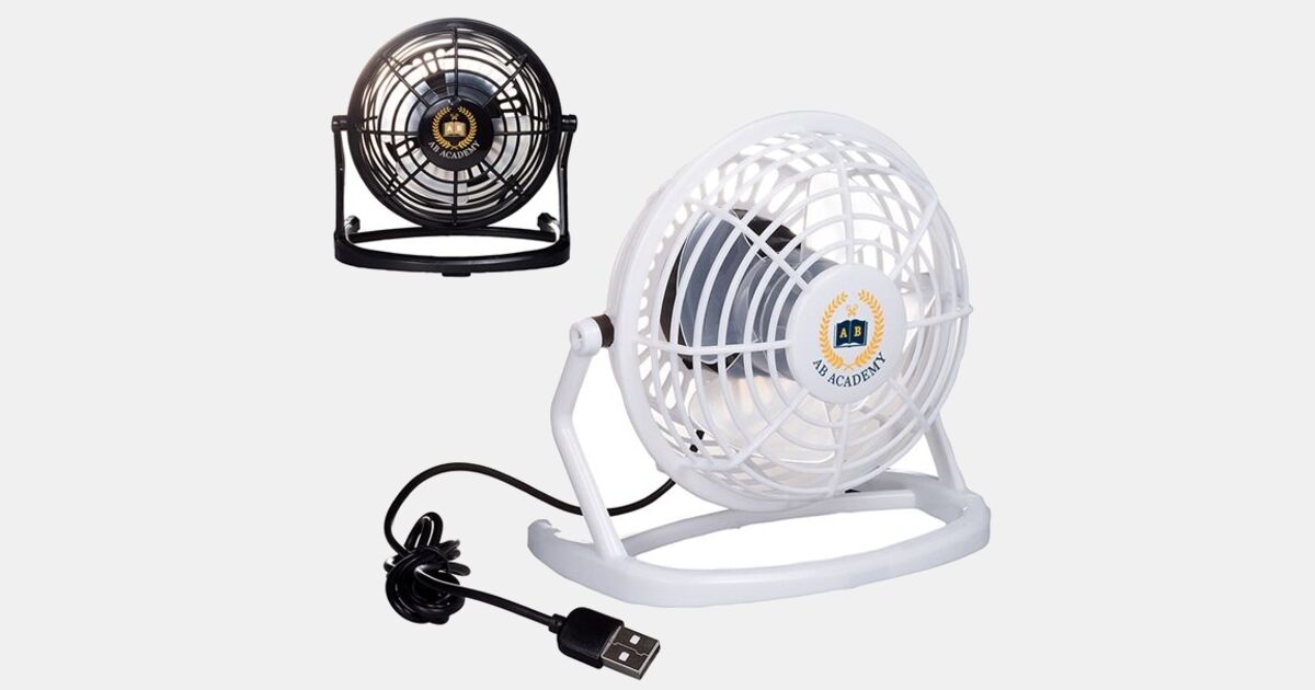 Promotional Usb Powered Desk Fan with your logo | ImprintLogo.com