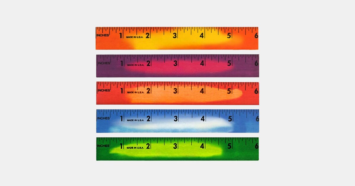 Wooden Mood Ruler - 6" with your logo | ImprintLogo.com