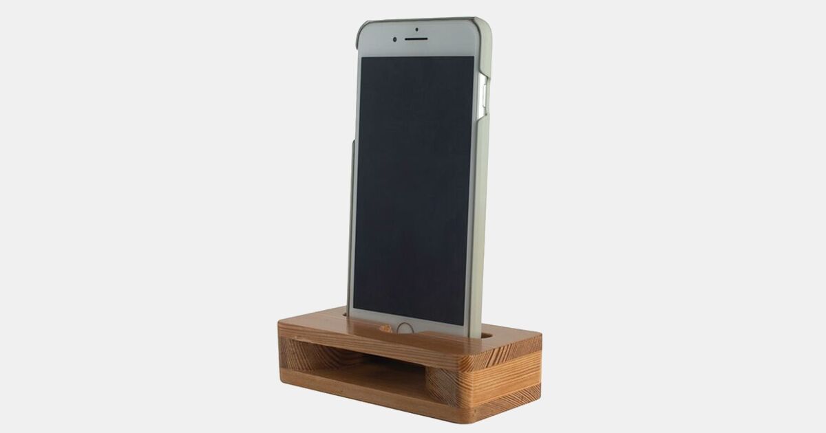 Promotional Wooden Phone Amplifier with your logo | ImprintLogo.com
