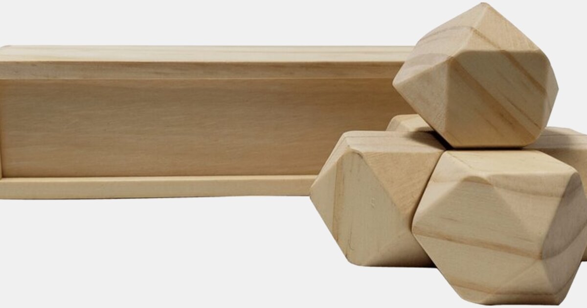 Promotional Wooden Stacking Blocks with your logo | ImprintLogo.com
