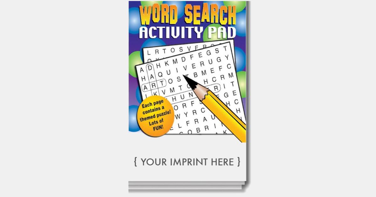 USA Made Word Search Activity Pad with your logo | ImprintLogo.com