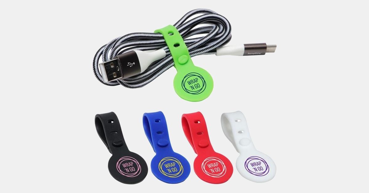Marketing Wrap 'n Go Cable Organizer with your logo | ImprintLogo.com